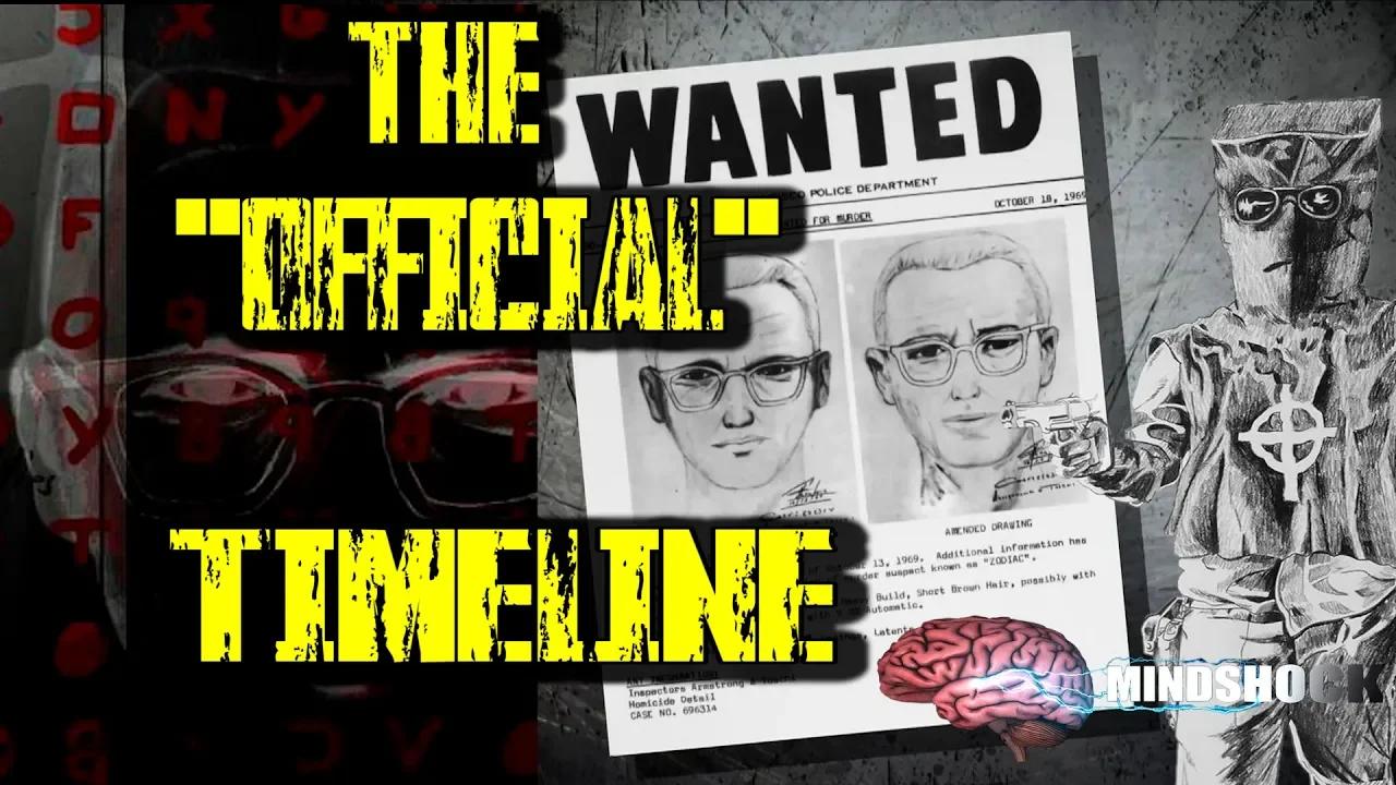 THE ZODIAC KILLER - THE OFFICIAL TIMELINE (MINDSHOCK TRUE CRIME PODCAST ...