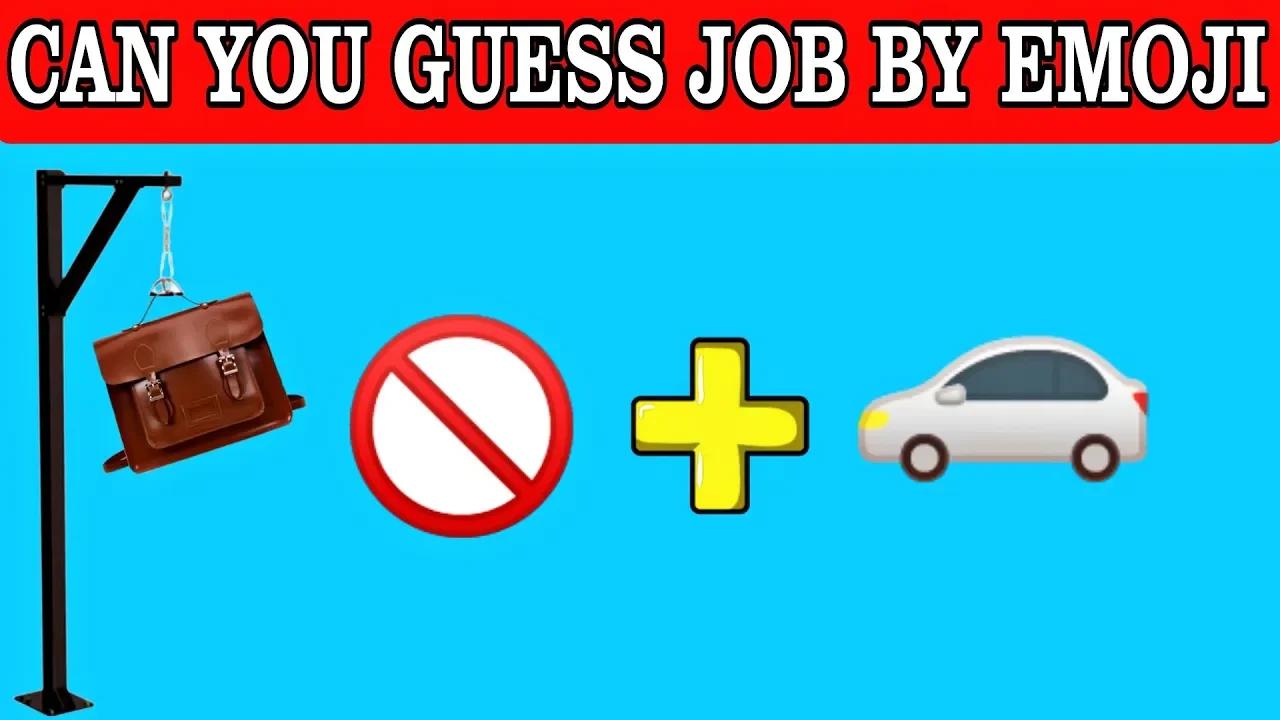 Can You Guess The Job By Emoji | profession from the emojis? | emoji ...