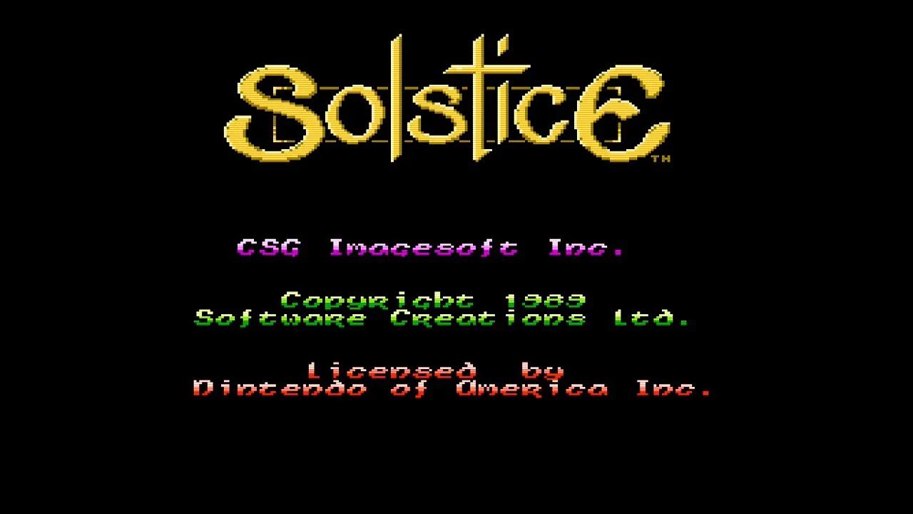 Solstice - The Quest for the Staff of Demnos NES Gameplay