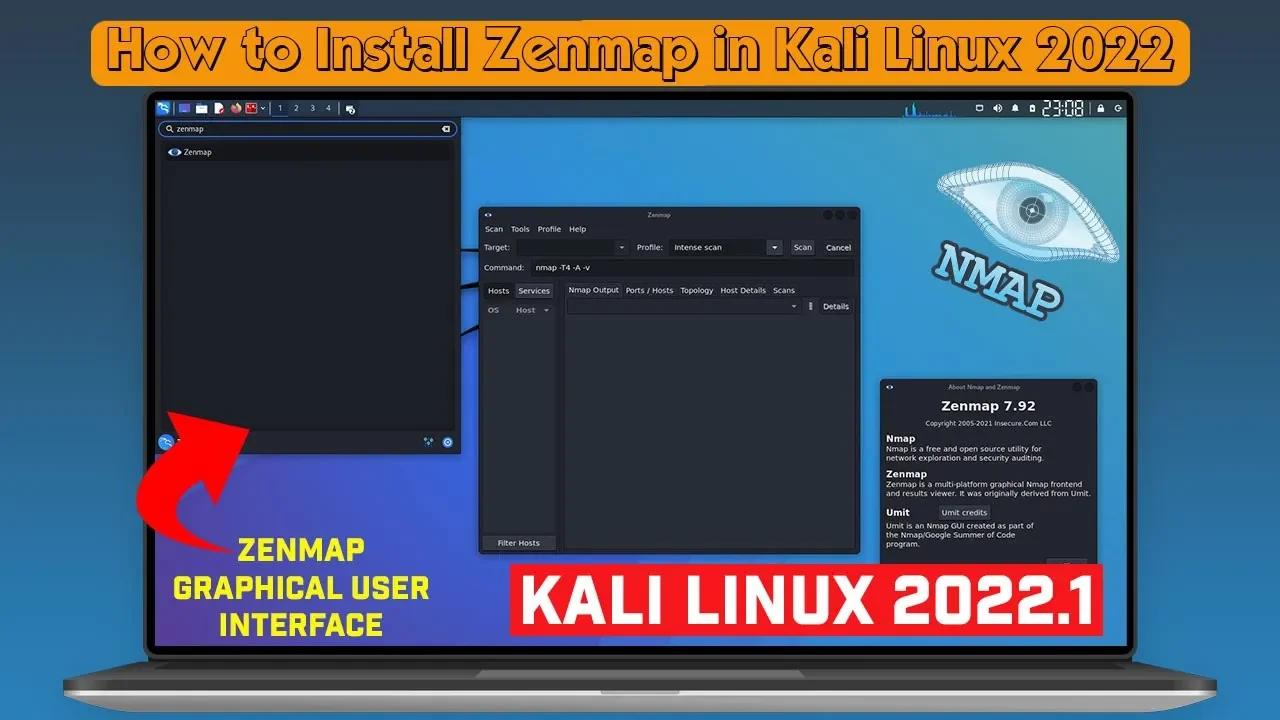 How to Install Zenmap on Kali Linux 2022.1 | Using Kaboxer