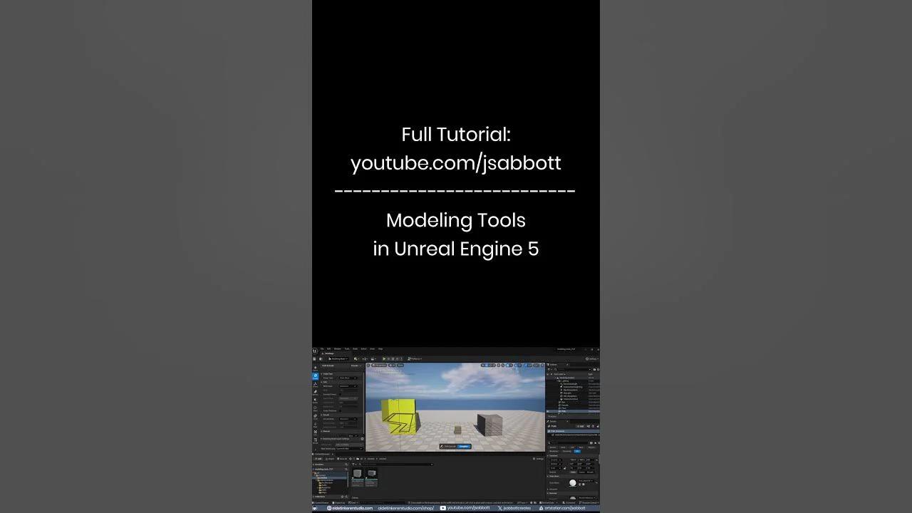 Using the modeling tools in Unreal Engine #shorts