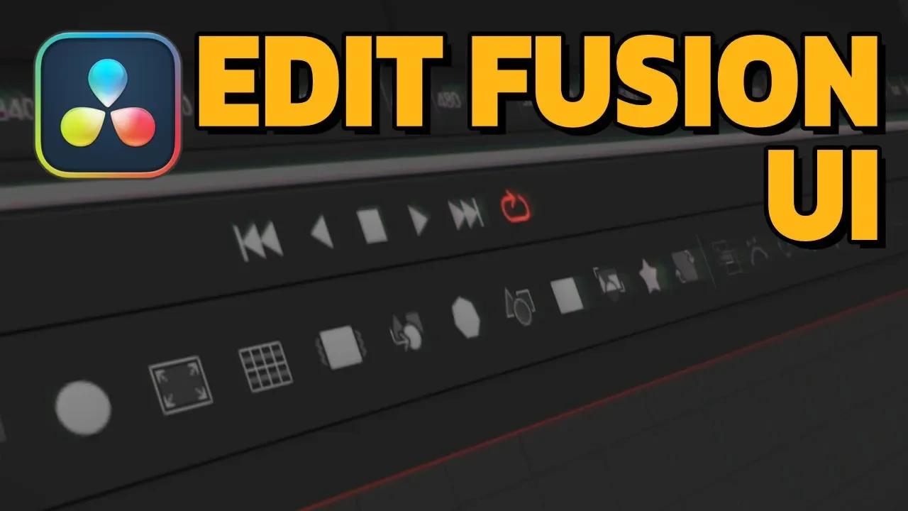 Custom Fusion Toolbar DaVinci Resolve 18
