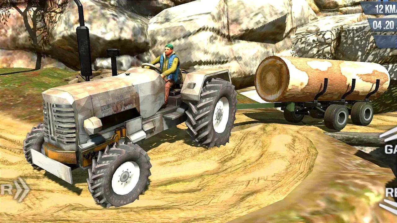Tractor Pulling Single Giant Heavy Log | Truck Go 3D (By Rooster Games ...