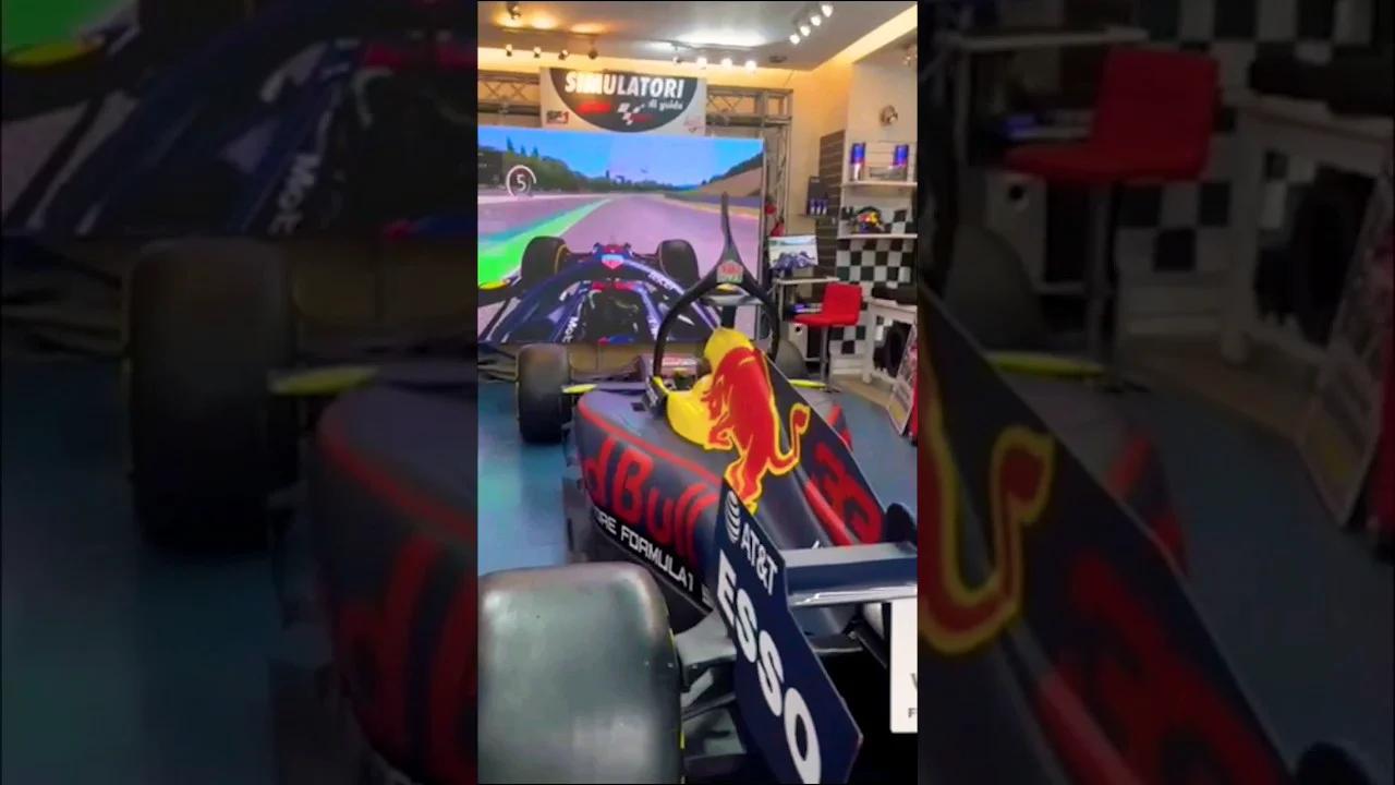 Driving a Red Bull Simulator in Rome! 🇮🇹🏎 #F1 #Formula1 #simracing