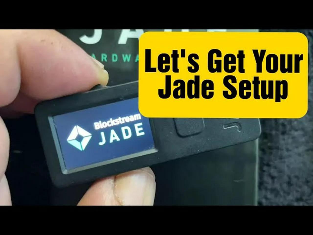 How to set up a Blockstream Jade using Bluetooth