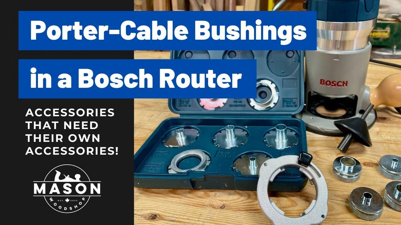 Using Porter-Cable Guide Bushings in a Bosch Router // Accessories for ...