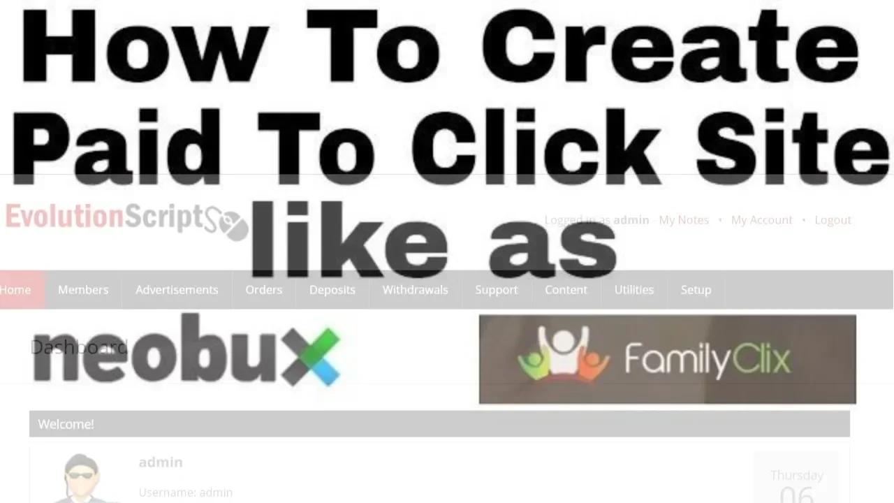 How to Create PTC Website Make your Own Paid to Click site and Earn Money