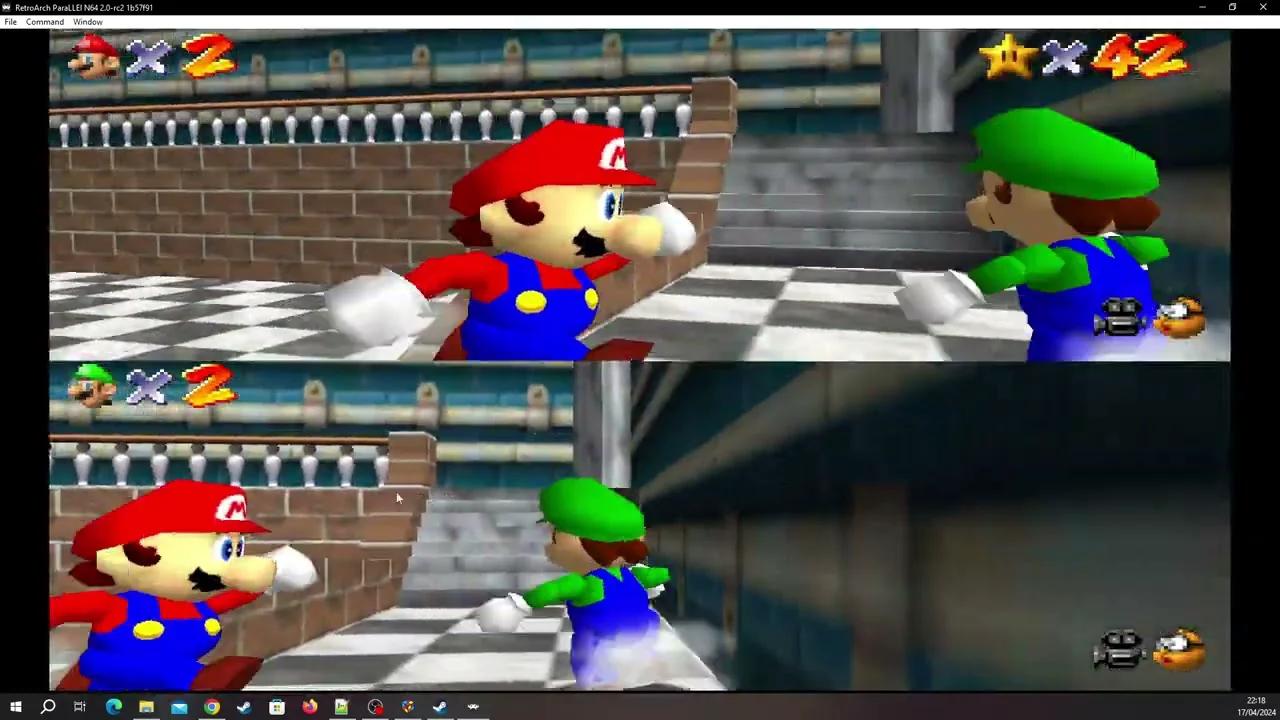 Super Mario 64 Multiplayer Splitscreen (1080p) [RA] - Episode 3 [NC]