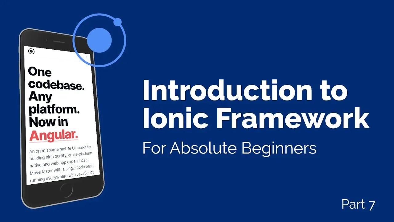 Getting Started with the Ionic Angular Framework - Build your App - Part 7. | SURVTECH