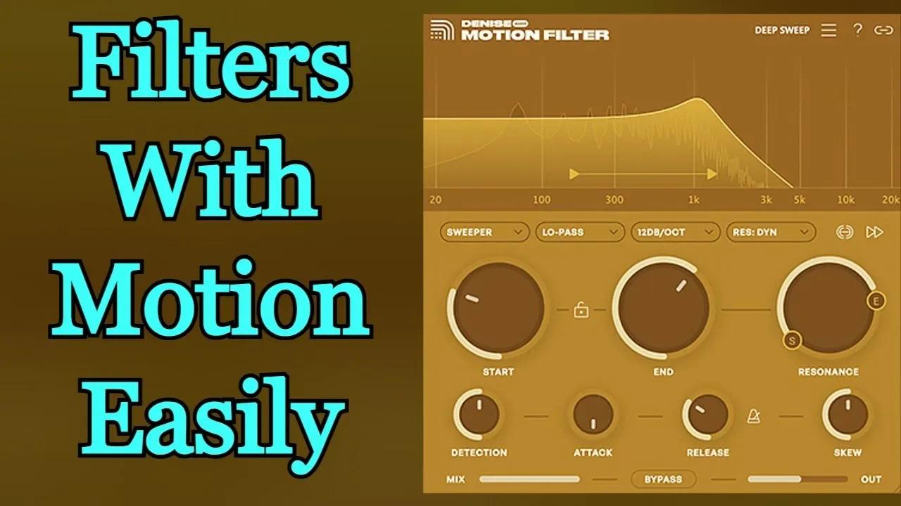 Cool New Dynamic Filter VST Plugin by Denise Audio - Motion Filter ...