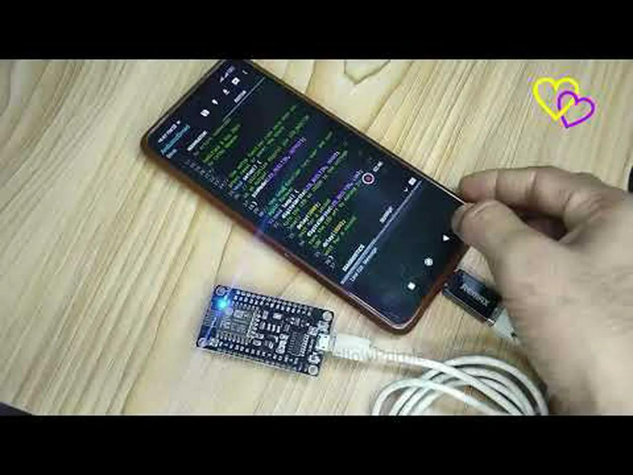 How To Program Nodemcu Esp8266 Module Using Android Phone App