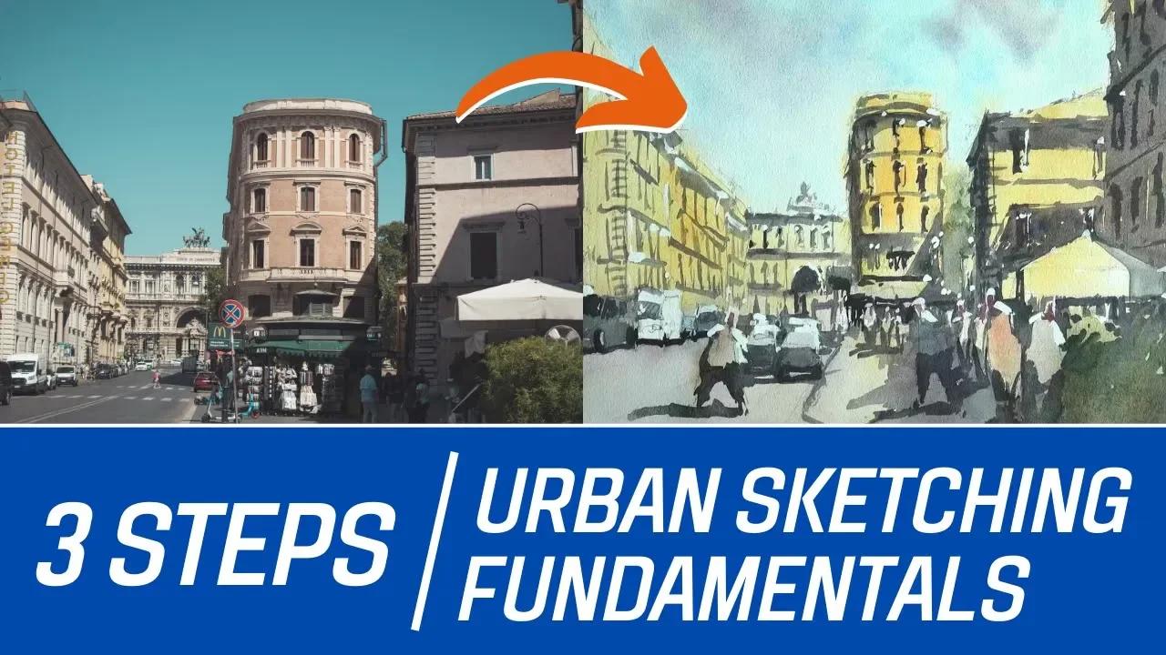 Urban Sketching Watercolor Tutorial: Master The Basics!