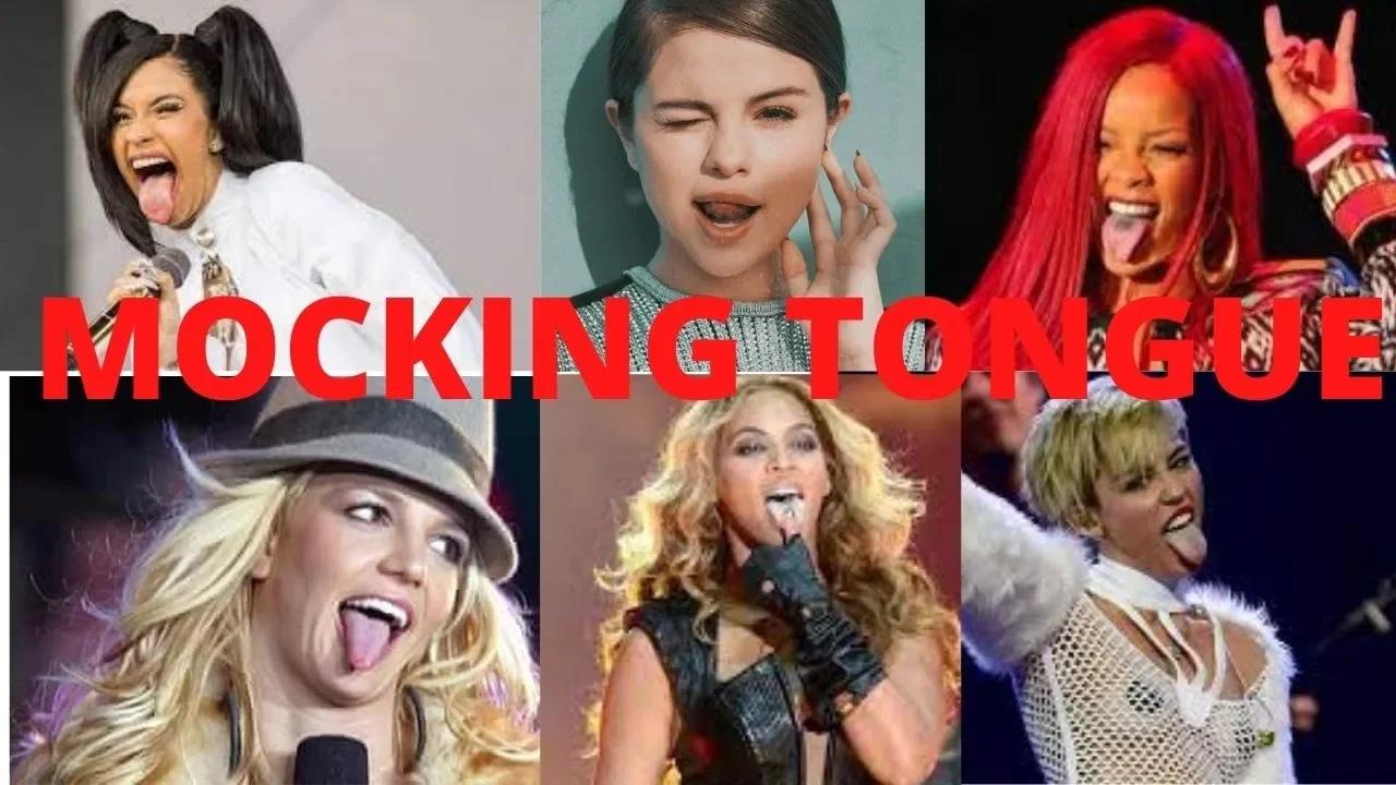 Celebrities and The Mocking Tongue Symbolism | Sticking Out Your Tongue