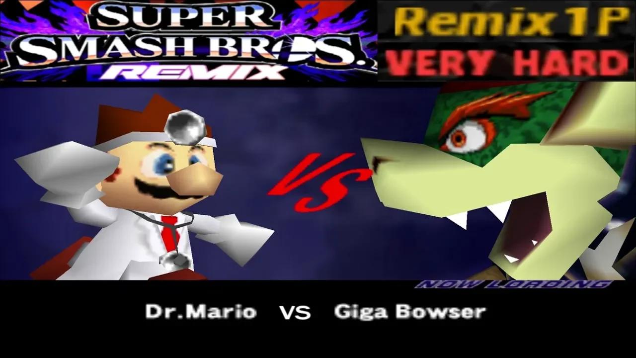 Smash Remix HD Textures Gameplay - Remix 1p Mode Dr. Mario (Very Hard)