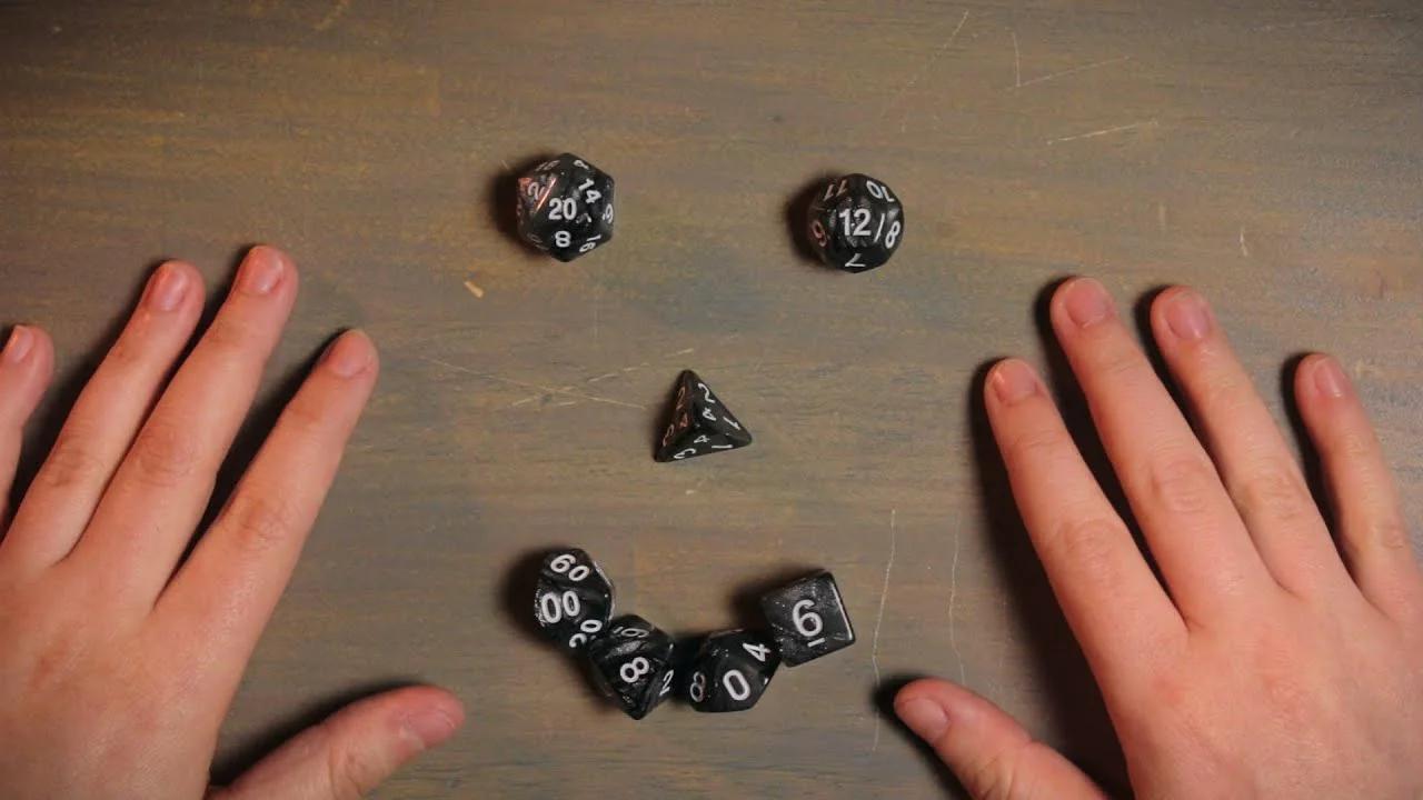 ASMR Galaxy Series Moon RPG Dice Set [No Talking] (Dice Rolling, Table ...