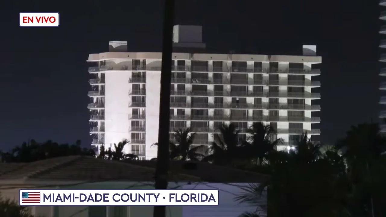 🇺🇸 Florida · Demolición controlada edificio de viviendas colapsado en Miami Dade (4 julio 2021)