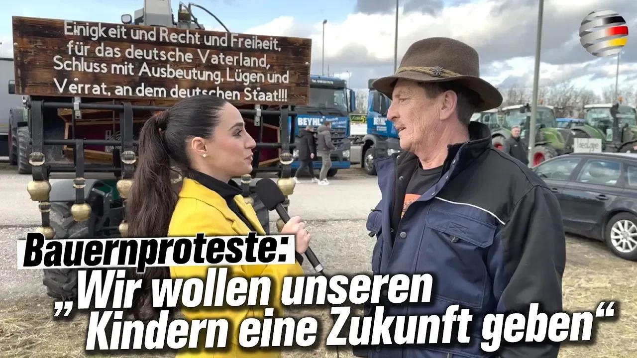 Bauernproteste: „Wir wollen unseren Kindern eine Zukunft geben ...