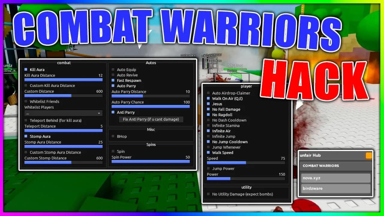 [UPDATED] Combat Warriors Script / Hack | Infinite Credits, Kill Aura, Auto Farm, Anti Parry & More!