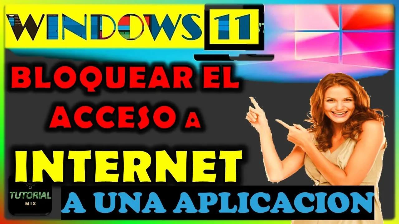 Como desconectar una aplicación de internet en Windows 11/10