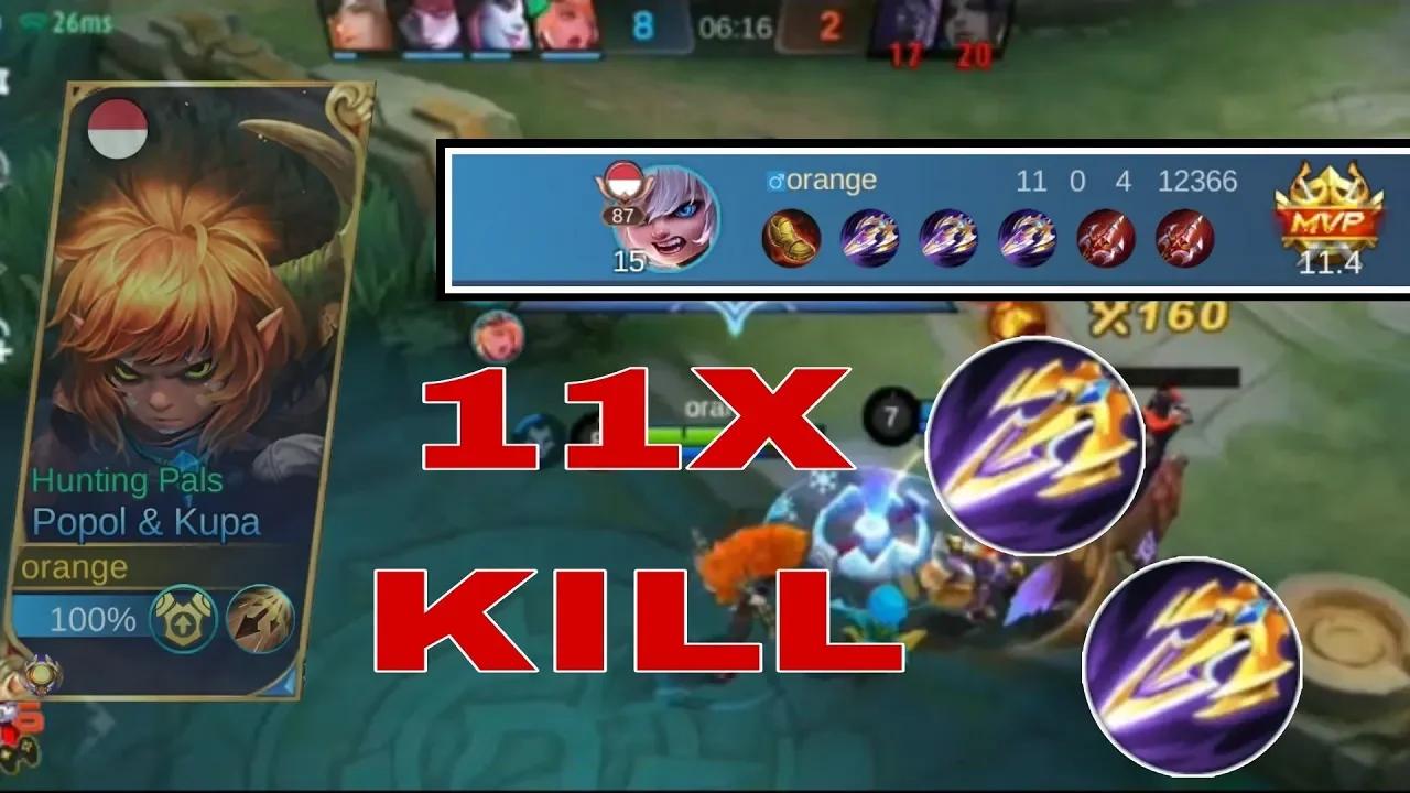 Popol & Kupa 11 kill #mobilelegends #mlbb #popol