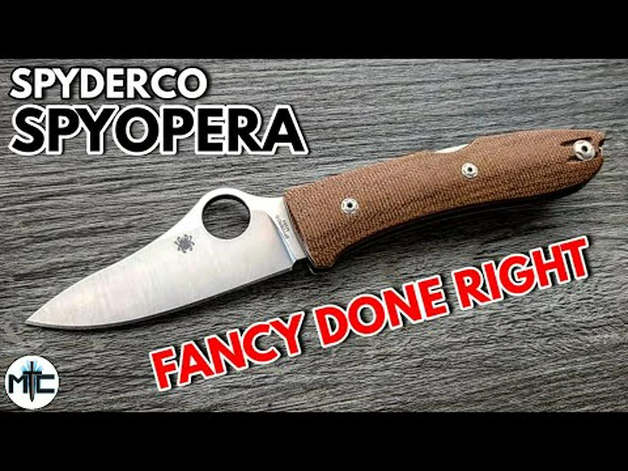 Spyderco Spyopera Folding Knife - Overview and Review
