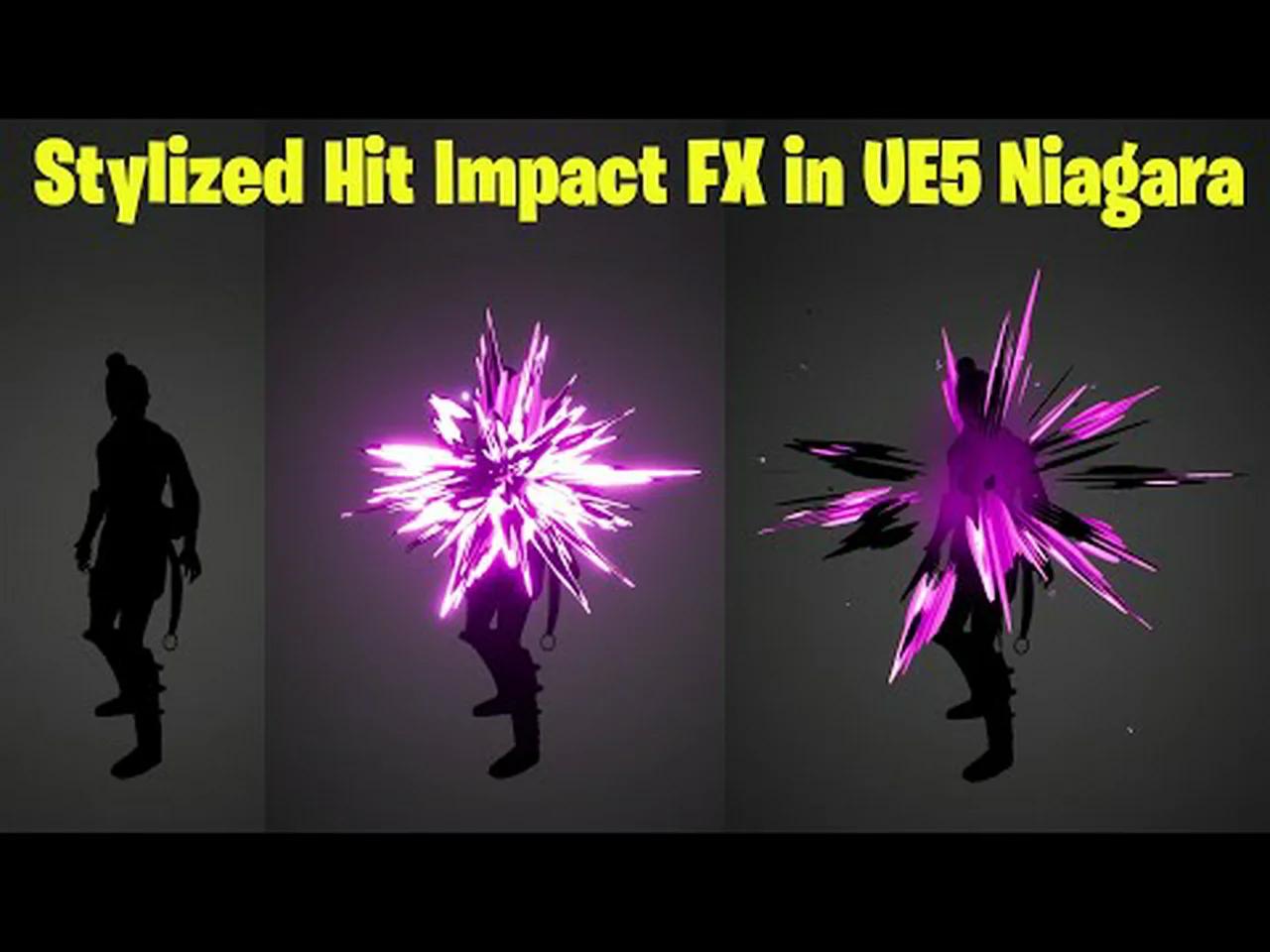 Stylized Hit Impact FX in UE5 Niagara Tutorial | Download Files Stylized Hit Impact FX in UE5 Niagara Tutorial | Download Files