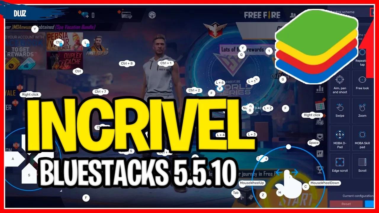 BLUESTACKS 5.5.10 COM OTIMIZAÇÃO DO HUD E MELHOR SENSIBILIDADE