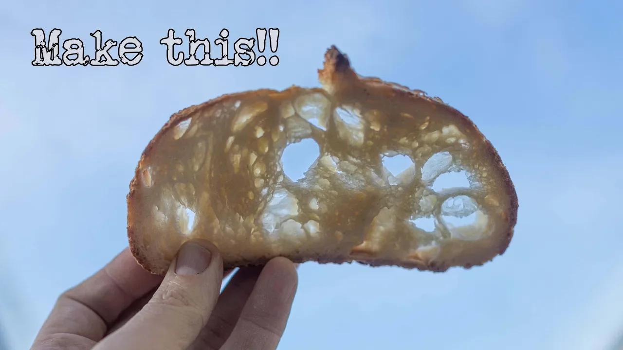 Open Crumb Sourdough Bread Recipe | Instagram bread | Foodgeek Baking