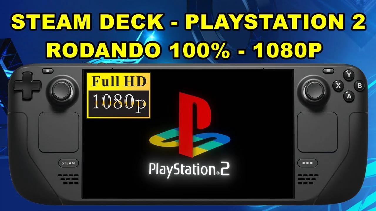 Steam Deck - Playstation 2 Rodando 100% em 1080p