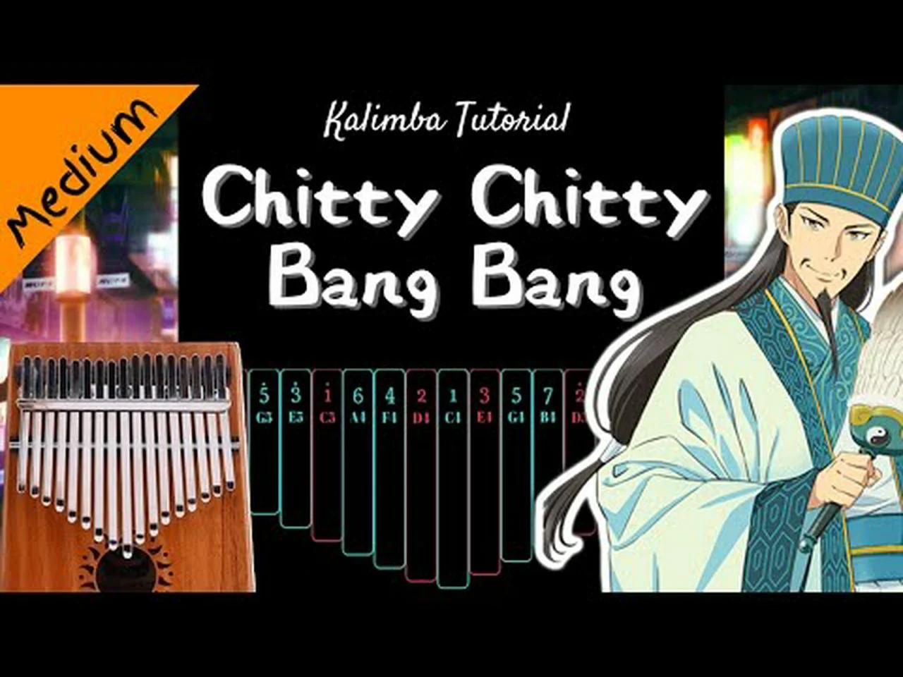 【Medium】Chitty Chitty Bang Bang - QUEENDOM | Paripi Koumei | Kalimba Tutorial & Tab