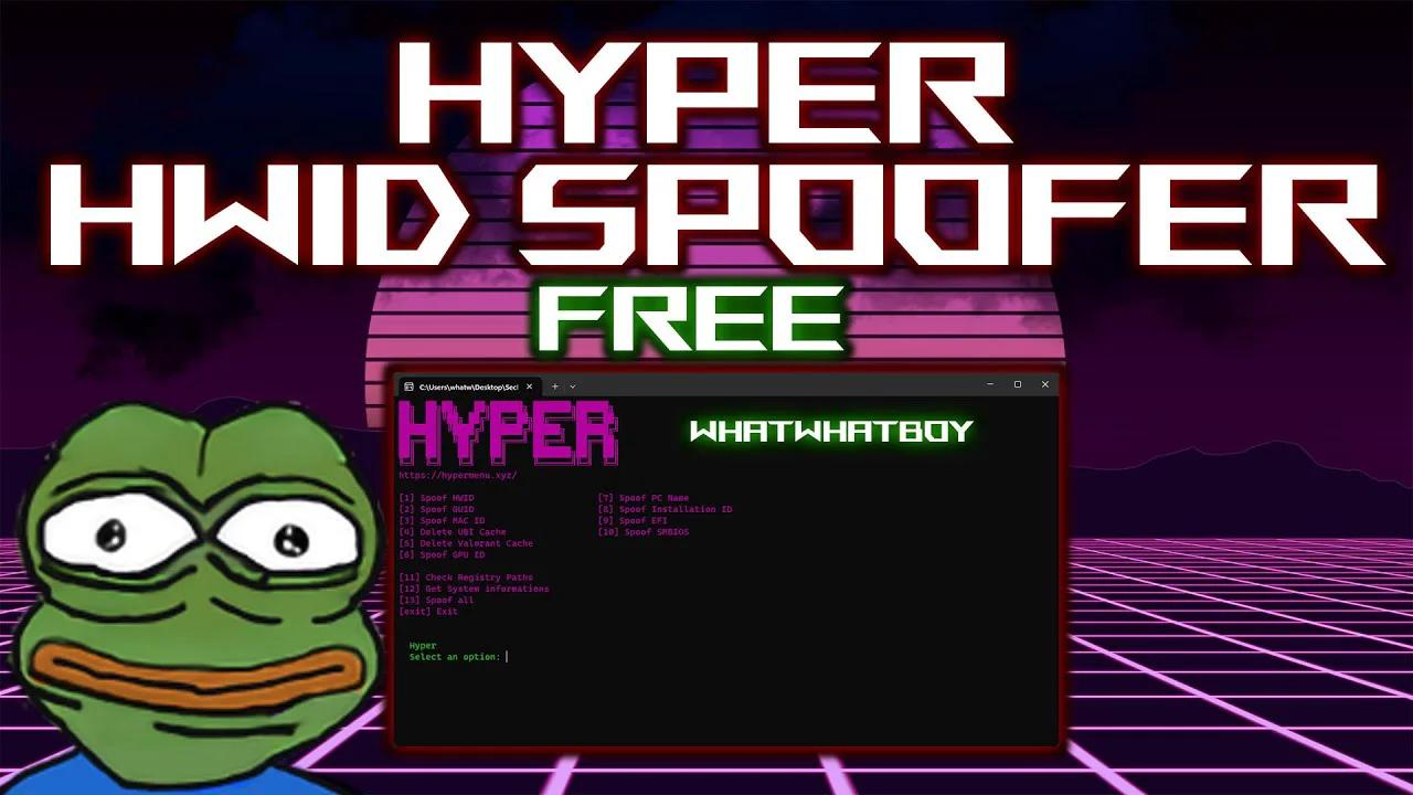 HYPER - HWID SPOOFER & CLEANER - FREE DOWNLOAD - UNBAN YOURSELF 🫣