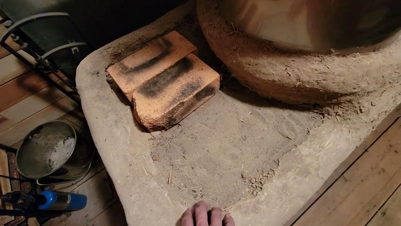 Uncle Mud Tiny House Rocket Mass Heater 1 Year Update--The Long ...