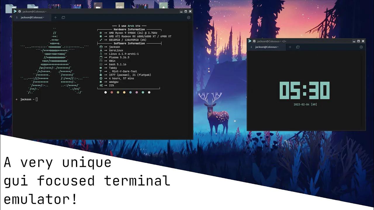 Tabby // A very unique terminal emulator!