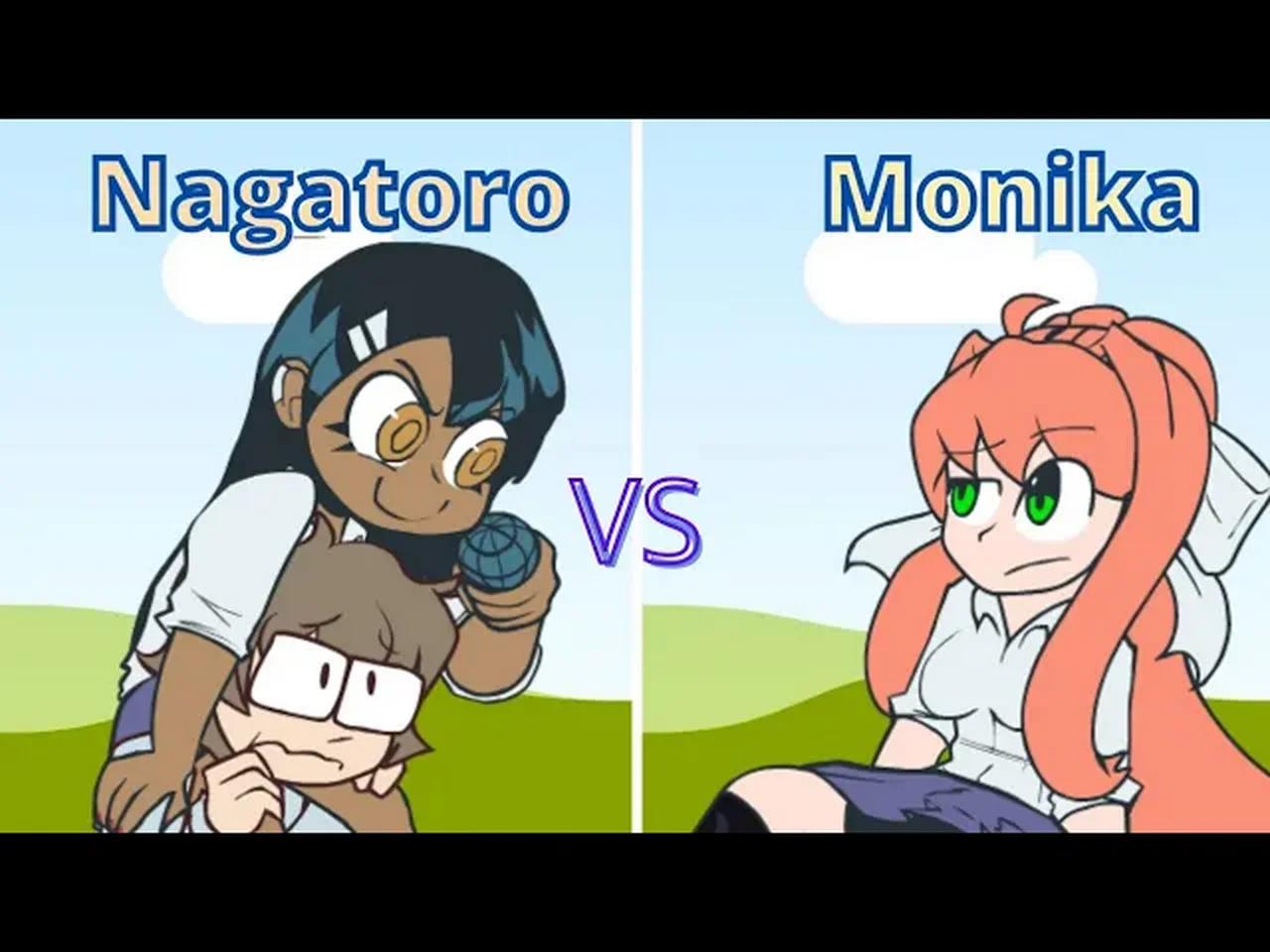 Friday Night Funkin' Nagatoro vs Monika (FNF MOD) (Don't Toy with me ...