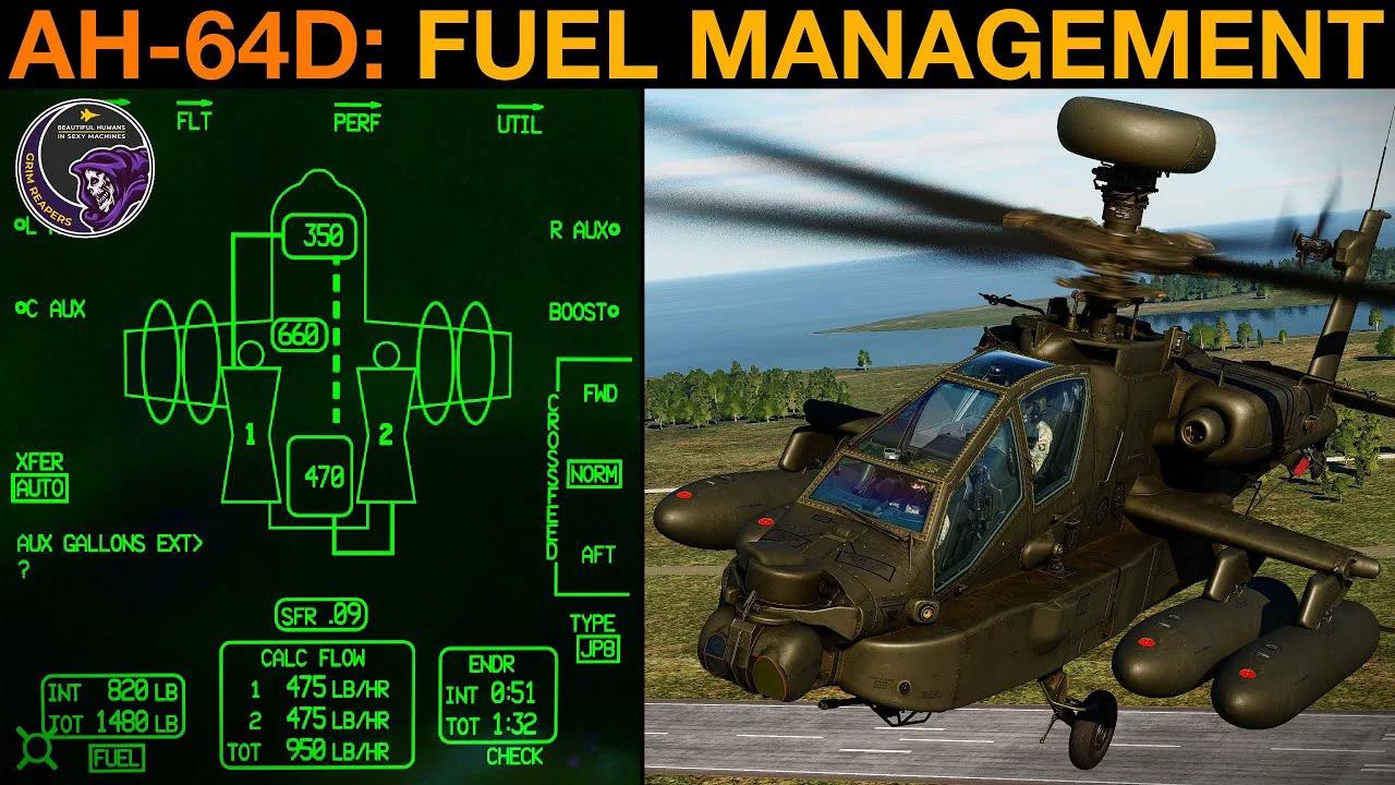 AH-64D Apache: Fuel Management & FUEL MPD Page Tutorial | DCS