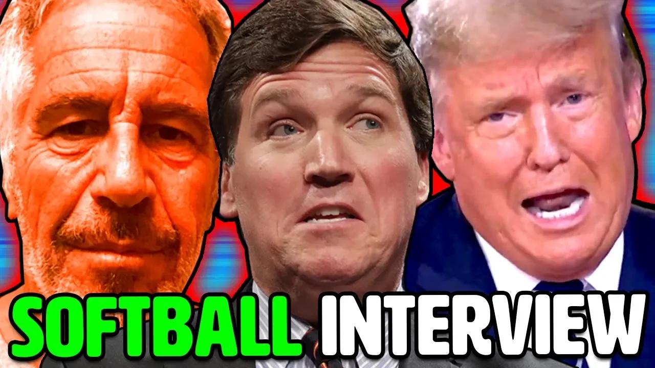 Tucker Carlson's SOFTBALL Interview of Donald Trump has BIZARRE Epstein ...