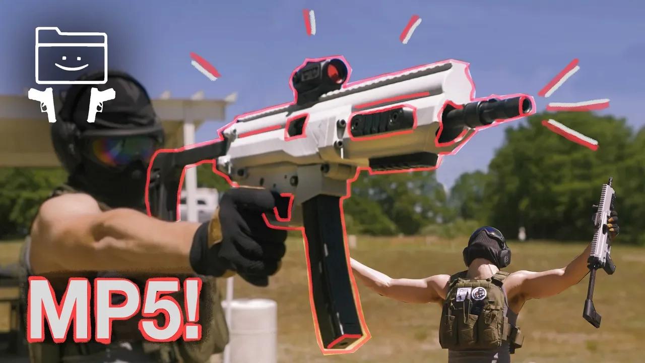 Test Firing My 3D Printed MP5!