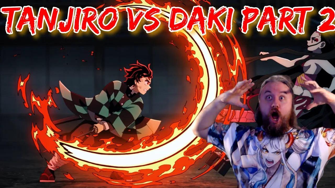 Tanjiro vs Daki | Demon Slayer: Kimetsu no Yaiba Season 2 Episode 12 ...