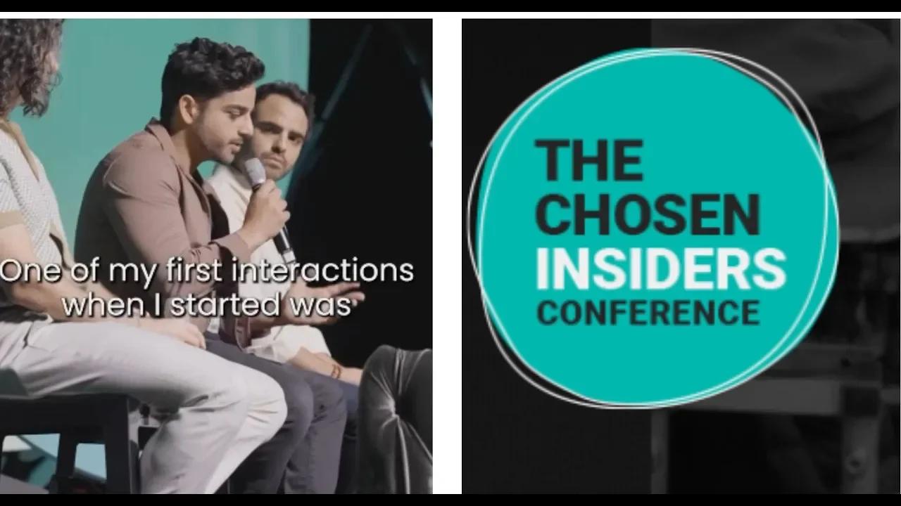 Paras Patel aka our Matthew at the Chosen Insiders Conference touching ...