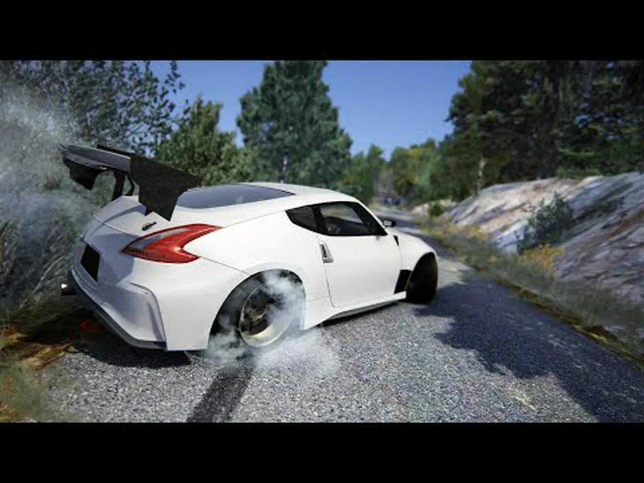 Assetto Corsa - Drifting Nissan 370Z on tight Rally Stage