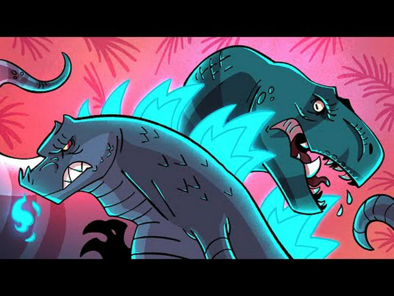 Godzilla Meets Primal's Fang (Godzilla Comic Dub)