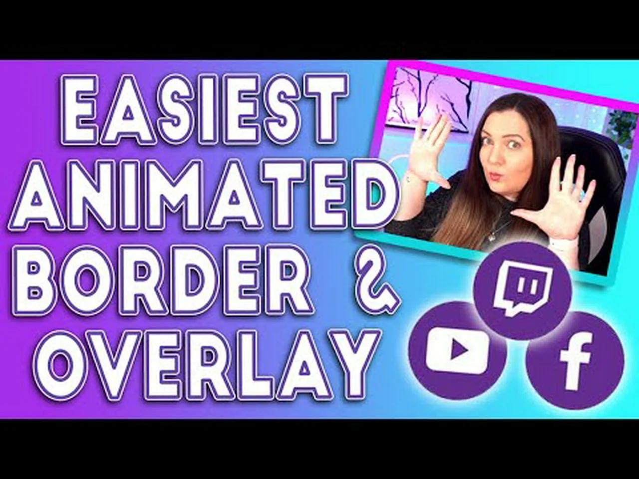 FREE Animated RGB Border for your LIVESTREAM | TWITCH - YOUTUBE - FACEBOOK