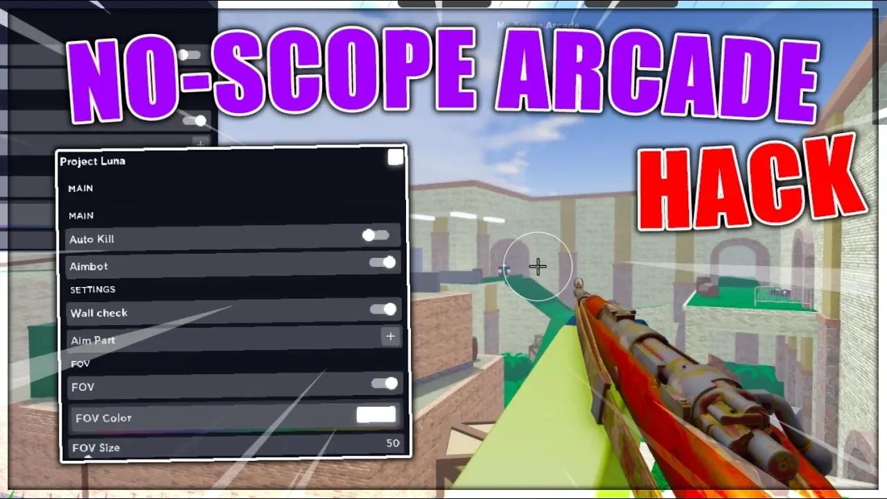 NEW NO-SCOPE ARCADE Script Hack | AIMBOT, KILL ALL, WALL CHECK & MORE ...