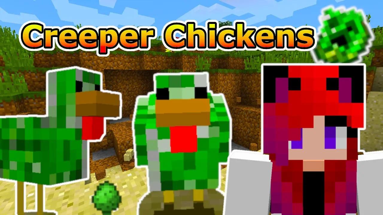 Creeper Chickens Minecraft Mod Showcase