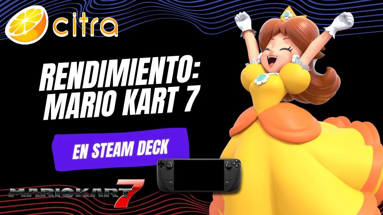 Gameplay - Mario Kart 7 en Steam Deck