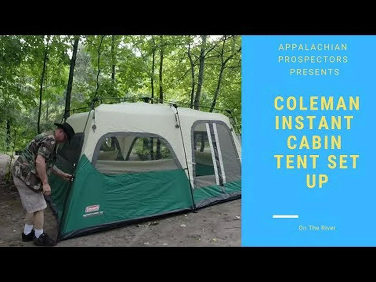 Coleman Instant Cabin Tent Set Up