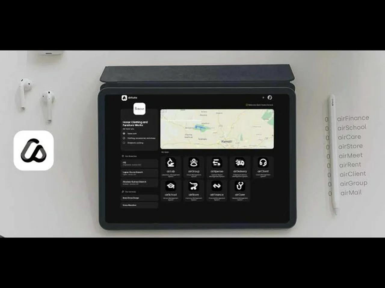 Business Management Apps - Introducing airSuite ERP and Qompass Map