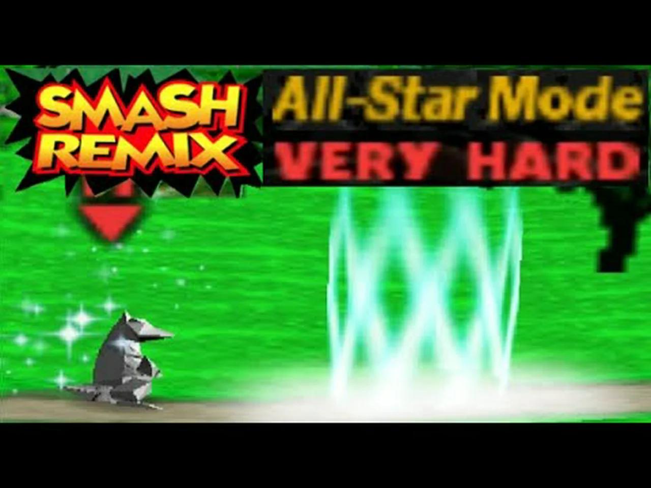 Smash Remix - All-Star Mode Gameplay with Polygon Pikachu (VERY HARD)