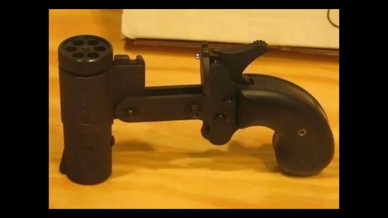 reverse engineer cobray 6 shot pepper box 22lr revolver .305 od barrel ...