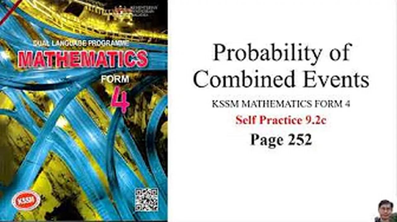 Probability of Combined Events - Self Practice 9.2c